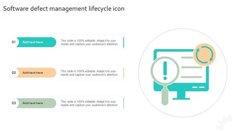 Software Defect Management Lifecycle Icon Ppt Powerpoint