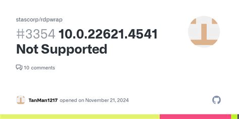 100226214541 Not Supported · Issue 3354 · Stascorprdpwrap · Github