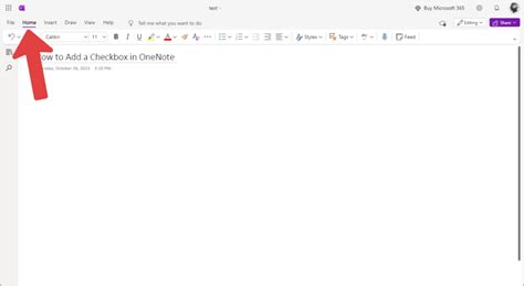 How To Add A Checkbox In Onenote
