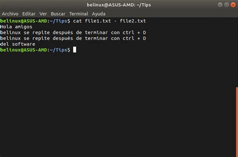 Ubuntu Linux Comando Cat En Linux