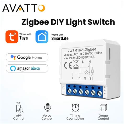 Jual Avatto Tuya Diy Zigbee Smart Switch Module Kontrol Modul Saklar Smart Circuit Breaker