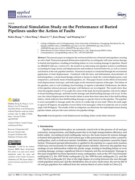Zhang Et Al 2023 Mdpi Pdf Deformation Engineering Fault Geology