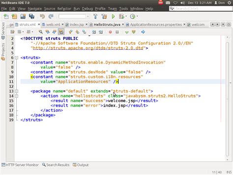 Struts 2 Hello World Application