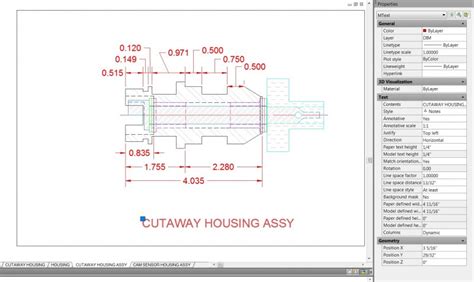 Text Box Autocad 2d Drafting Object Properties And Interface Autocad