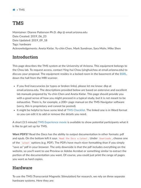 Localité Tms Manual University Of Arizona Pdf Icon Computing Directory Computing
