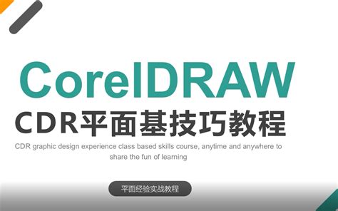 【cdr教程】cdr零基础自学平面设计基础视频，平面设计新手视频哔哩哔哩bilibili