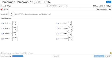 Solved Homework Homework 12 Chapter 5 Save Score 0 Of 4