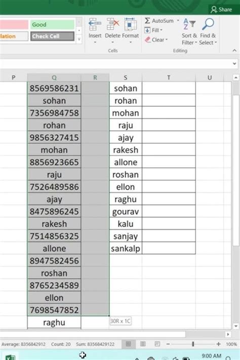 Divide Name And Numbers Excel Excelgyan Excelformula Excelworld Excelfunction New