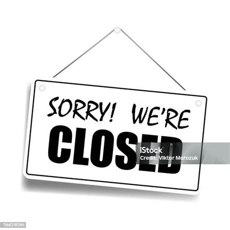 죄송합니다 우리는 투명 한 배경에 밧줄 간판에 폐쇄 됩니다 표지판에 대한 스톡 벡터 아트 및 기타 이미지 표지판 문 문닫음 표시 Istock