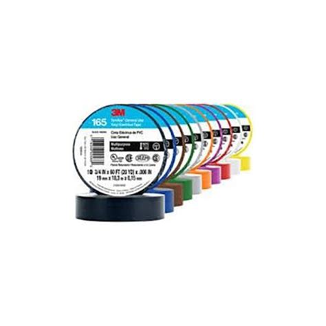 3m Temflex Vinyl Electrical Tape 165 White 34 In X 60 Ft 19 Mm X 18 M 6 Mil
