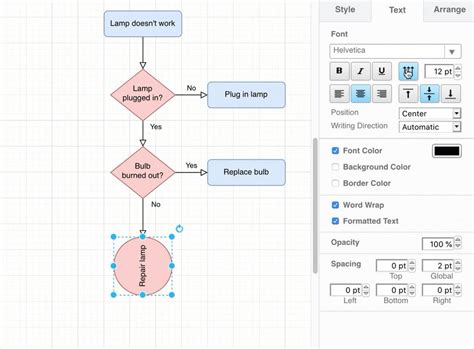Align Text Labels Inside And Outside Shapes Blogtext Alignment Draw
