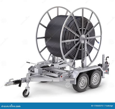 Broadband Cable Drum Stock Illustration Illustration Of Cabling