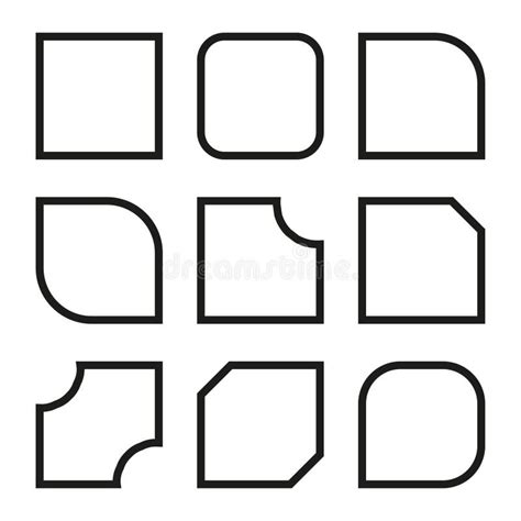 Button Banner And Plaque Design Element Shapes Vector Illustration