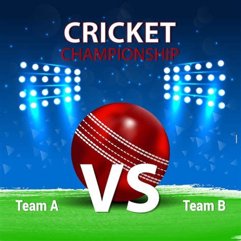 Premium Vector Cricket Match Concept With Background
