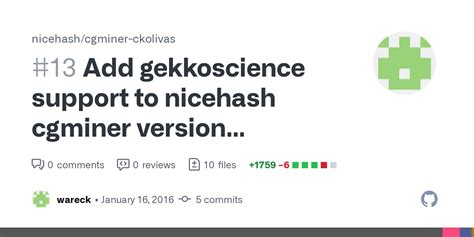 Add Gekkoscience Support To Nicehash Cgminer Version Xtranonce By Wareck Pull Request 13