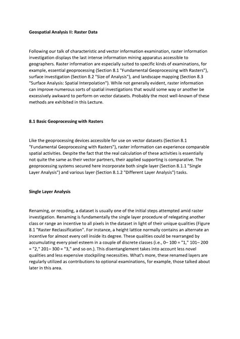 Geospatial Analysis Ii Raster Data Warning Tt Undefined Function 32 Warning Tt Undefined