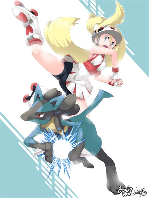 Lucario And Korrina Pokemon And 2 More Drawn By Borisnoborhys