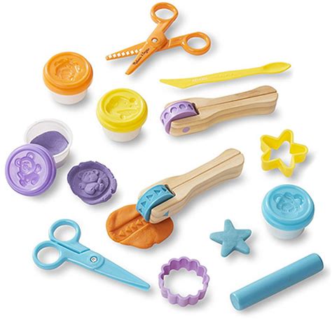 Cut Sculpt And Roll Clay Play Set Fat Brain Toys