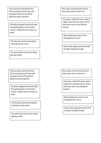 Cfcs And Ozone Teaching Resources