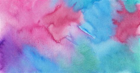 파란색 분홍색 녹색의 다양한 색상의 수채화 그림 사진 Unsplash의 배경 이미지