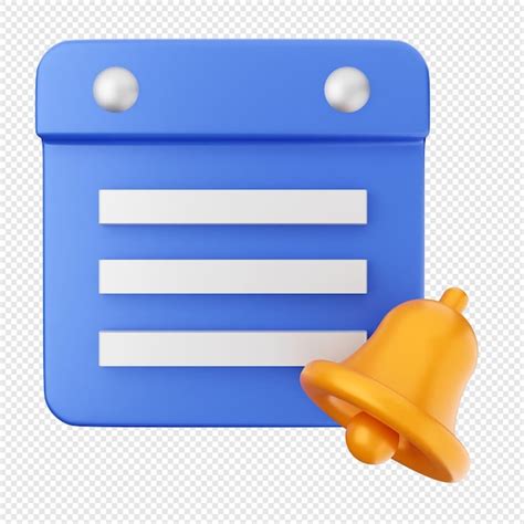 Premium Psd 3d Notification Icon Bell Alert Reminder