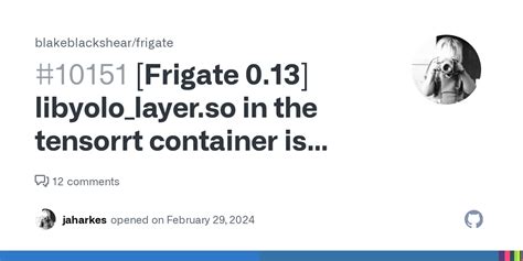 Frigate 013 Libyololayerso In The Tensorrt Container Is Compiled