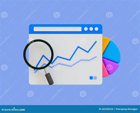 D Minimal Marketing Strategy Concept Business Analysis Marketing Data Analysis Stock