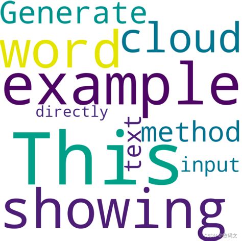 Python词云生成库 Wordcloudwordcloud生成词云 Csdn博客