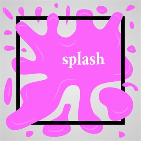 Big Green Splash With Lots Of Small Splashes Vector Image