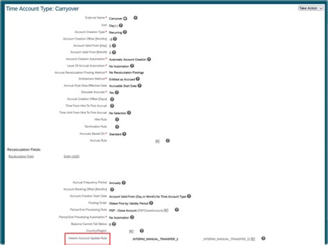 Transferring Carryover To A Separate Time Account Sap Community