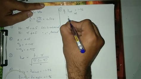Hypothesis Testing For Population Proportion Hindi Urdu Youtube