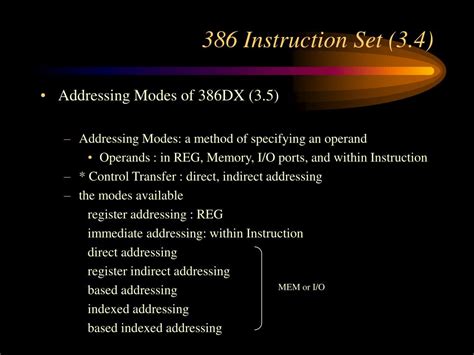 Ppt Lect 3 Instruction Set And Addressing Modes Powerpoint Presentation Id796273