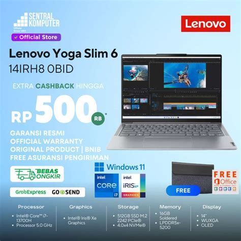 Jual Lenovo Yoga Slim Irh I H Gb Gb Ssd Win Ohs Di Seller Lenovo