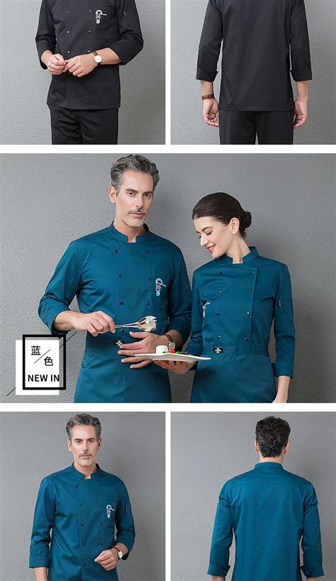 Униформа шеф повара отеля с длинными рукавами для женщин и мужчин рабочая одежда для кухни