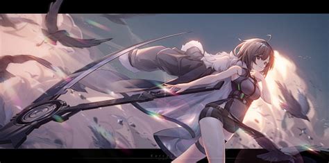 羽毛笔 插画 明日方舟 光影 kerryst