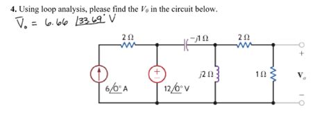 solved using loop analysis please find the v0 in ﻿the