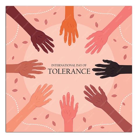 Premium Vector International Day For Tolerance Vector Illustration On