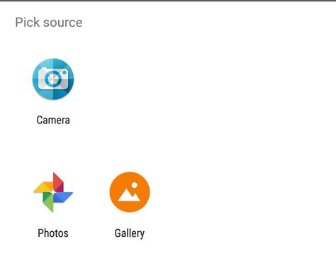 Allow User To Pick From Either Camera Or Gallery With Native Intent Picker Issue