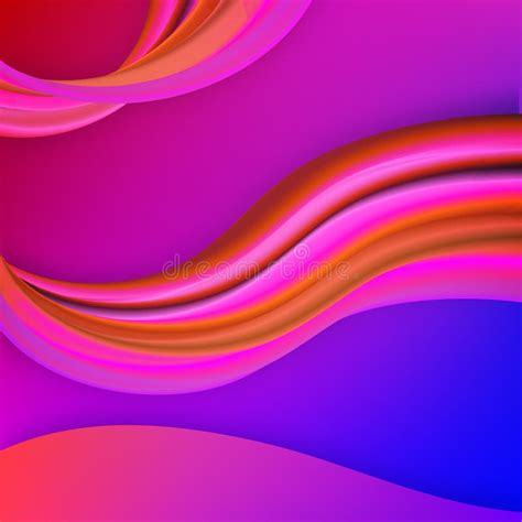 3d Gradient Fluid Flow Elements Stock Vector Illustration Of Minimal