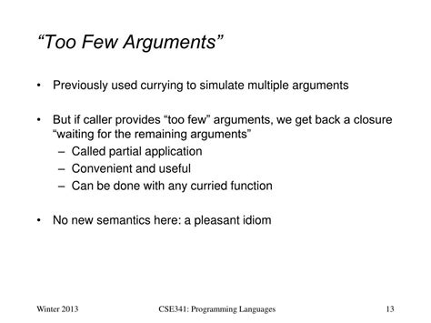 Ppt Cse341 Programming Languages Lecture 9 Function Closure Idioms