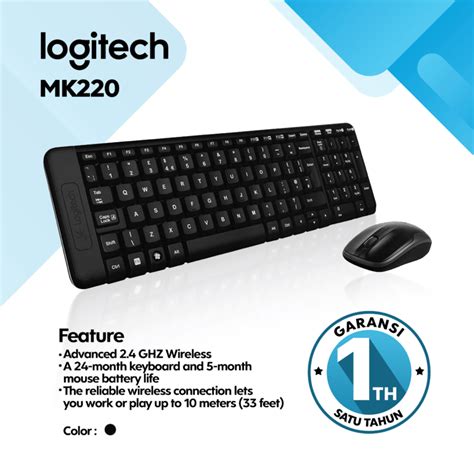 Keyboard Logitech Original Keyboard Mouse Logitech MK220