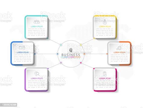 벡터 일러스트레이션 인포그래픽 디자인 템플릿 마케팅 정보 6가지 옵션 또는 단계 6에 대한 스톡 벡터 아트 및 기타 이미지 6 개념 개발 Istock