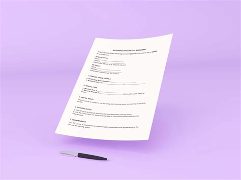 Rv Space Rental Agreement Rv Storage Rental Agreement Template Rv Storage Rental Agreement Rv