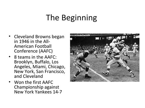 The Cleveland Browns 1 Ppt