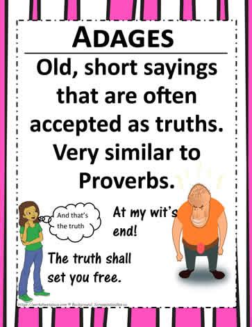 Proverbs Adages Sayings