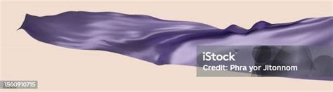 비행 보라색 실크 섬유 직물 플래그 배경 부드럽고 우아한 보라색 새틴 그랜드 오프닝 행사를 위한 베이지색 배경에 격리 보라색 커튼 3d 벡터 일러스트 레이 션 0명에 대한