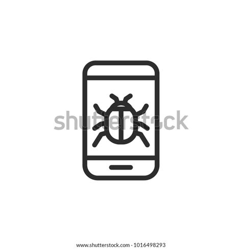Software Bug Icon Vector Stock Vector Royalty Free 1016498293