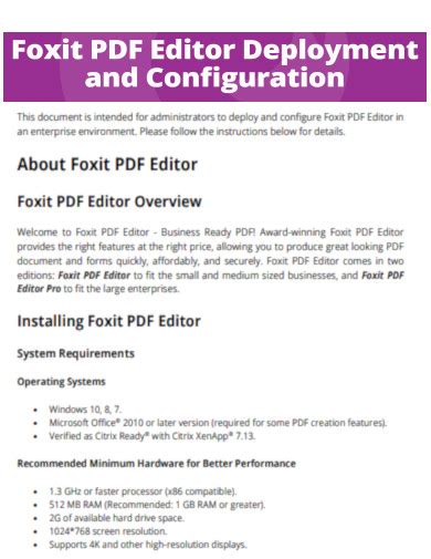FREE Foxit PDF Editor Samples To Download
