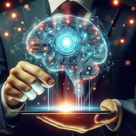 premium photo brains neural network artificial intelligence and
