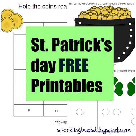Saint Patricks Day Free Printables Sparklingbuds
